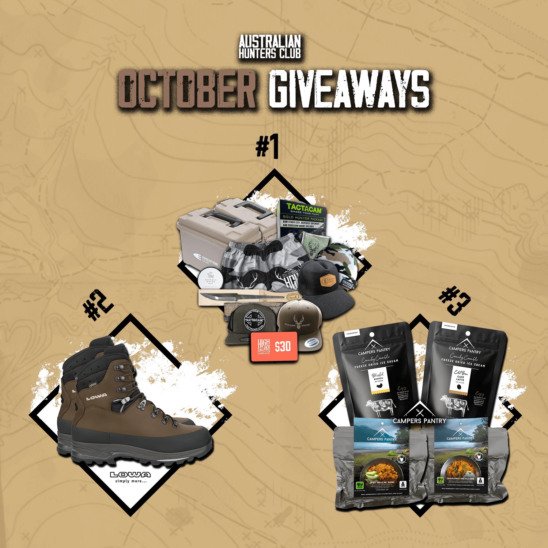 October 2025 Hunting Product Giveaways - Hunting Trips Australia